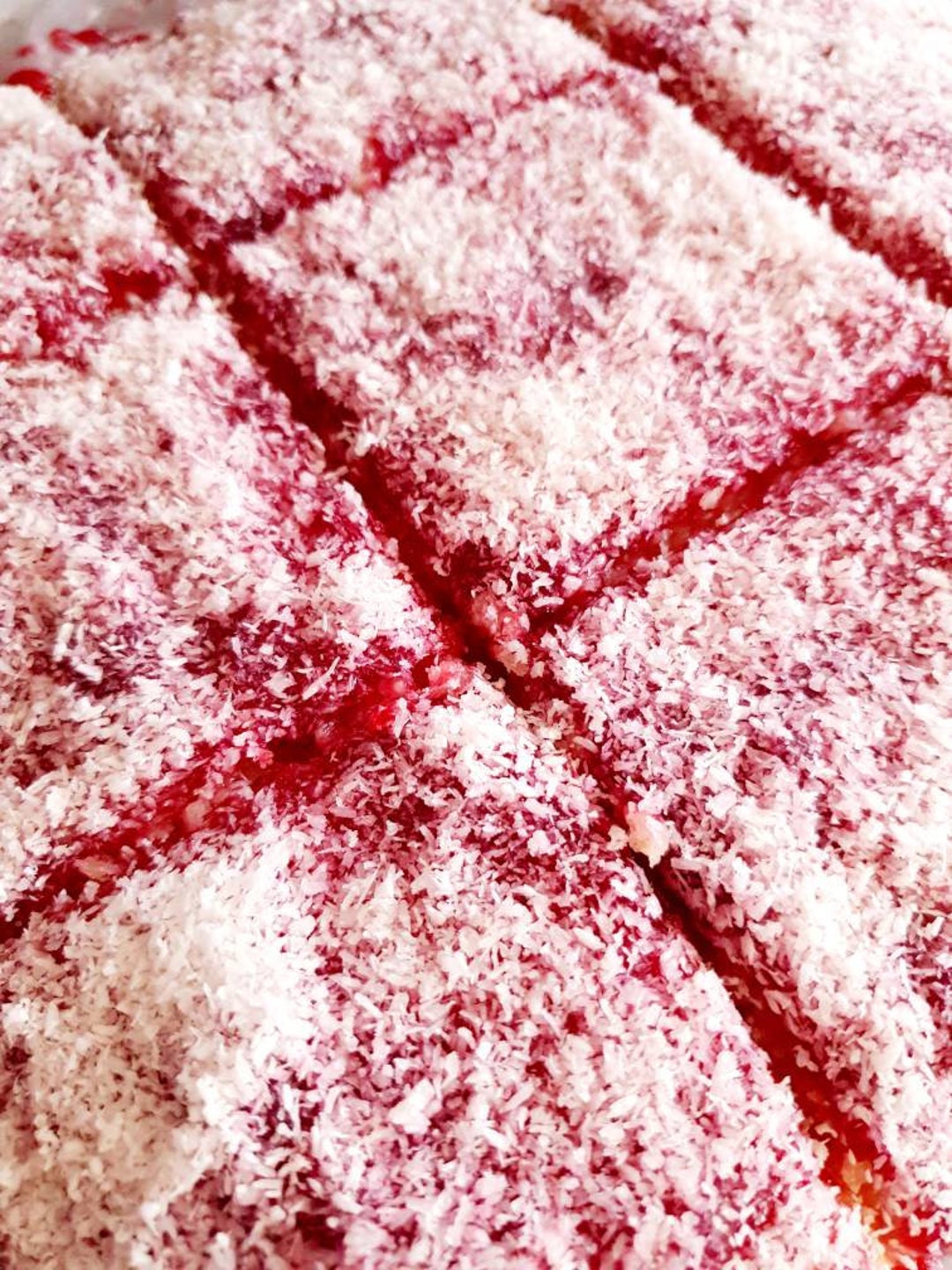 Raspberry & Coconut Traybake. Cakes. Bakes. Cookies. Biscuits. Sweets ...