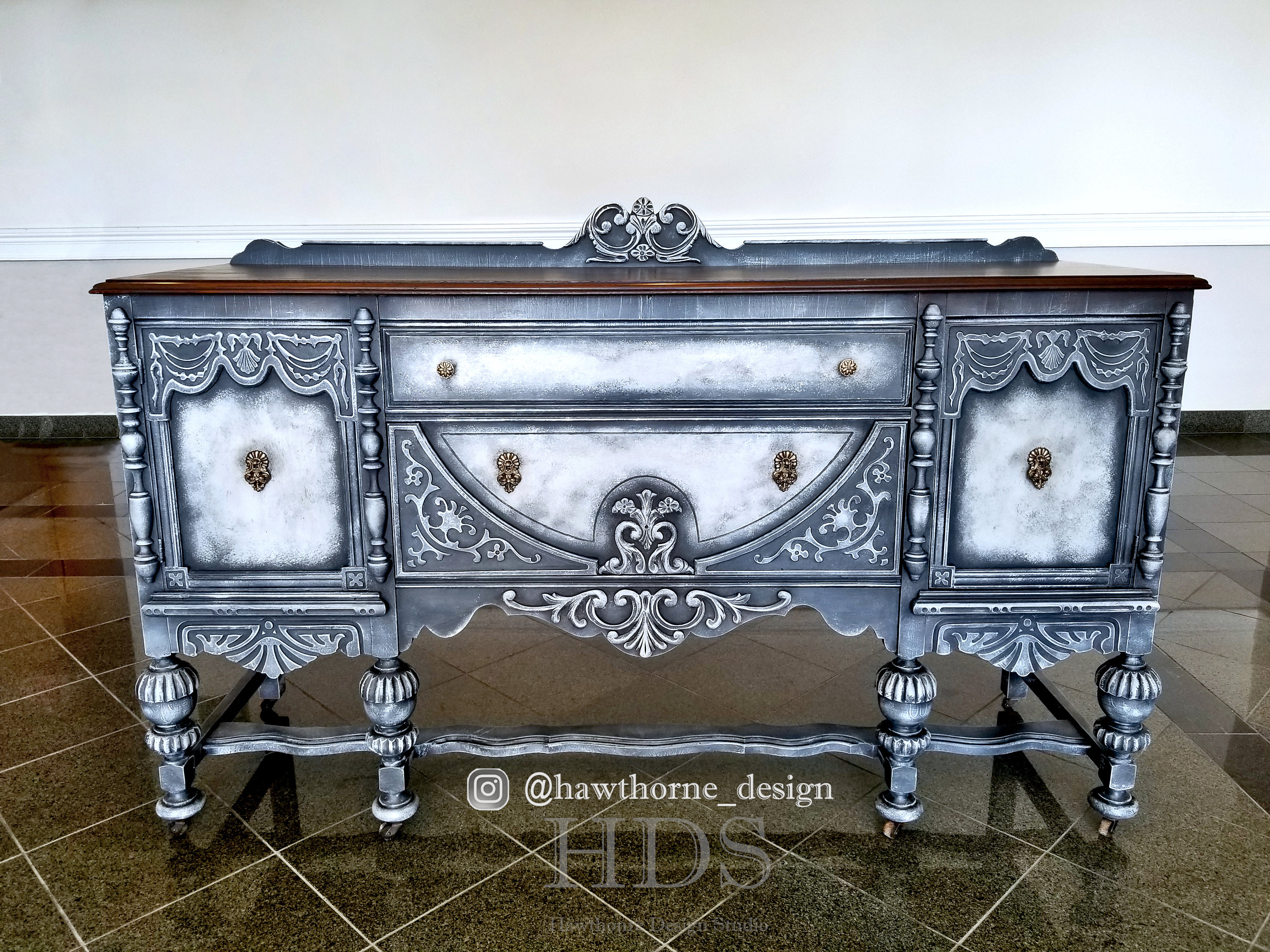 SOLD SOLD SOLD Antique Jacobean Buffet Sideboard Credenza - Etsy