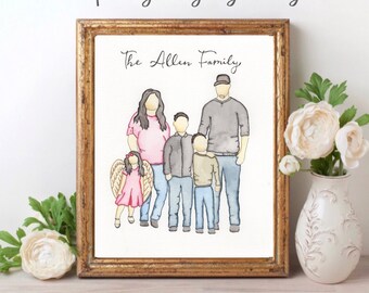 Angel Baby Family Portrait - Etsy
