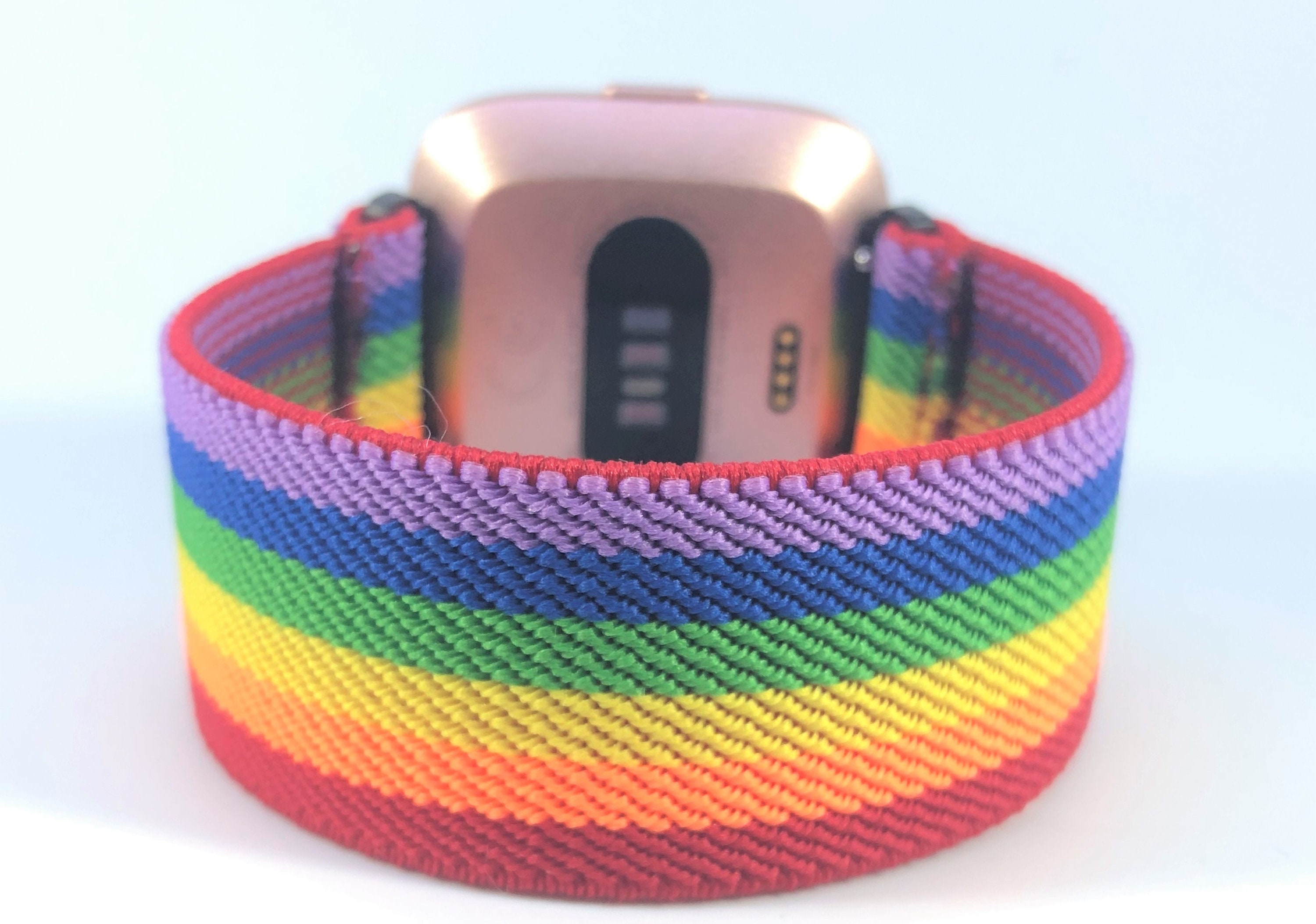 Elastic Fitbit Versa Watch Band Rainbow Pride Versa 1 / 2 | Etsy