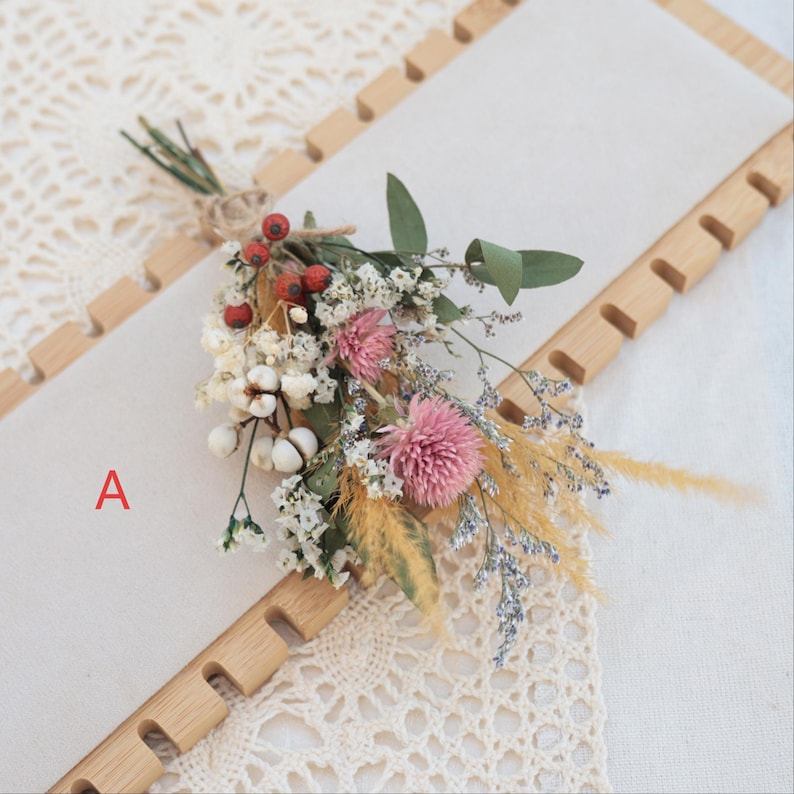 Mini Dried Flower Bouquet | Spring Table Decor, Her Gift - Etsy