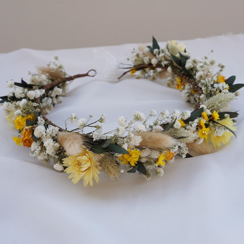 Yellow Flower Crown - Etsy