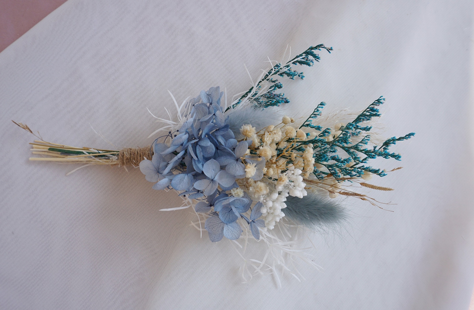 Boho Set Mini Dried Flower Bouquets | Blue Theme Mini Flower Bouquet ...