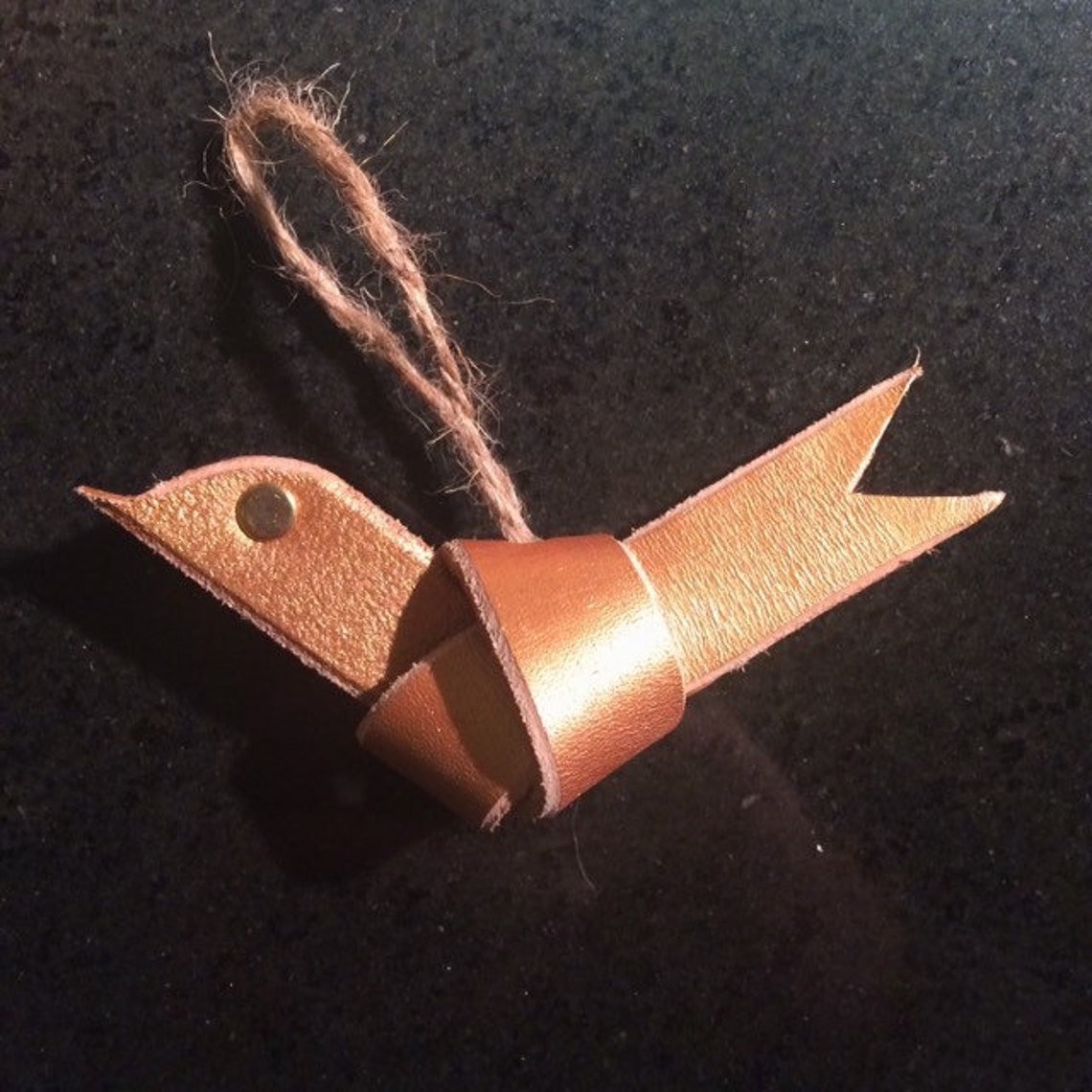 Leather Bird Festive Decoration - Etsy