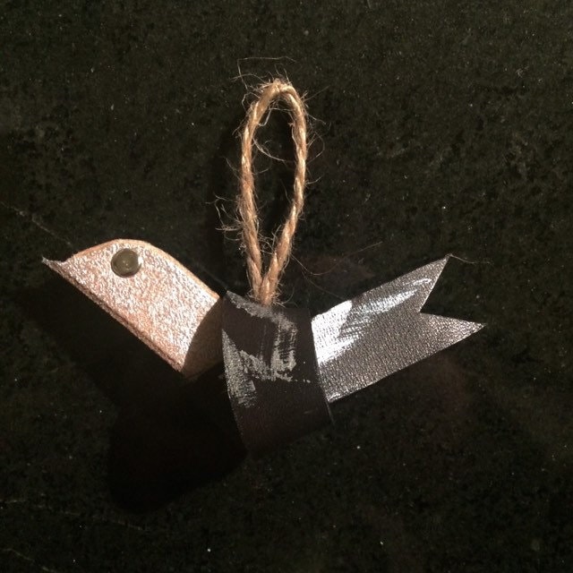 Leather Bird Festive Decoration - Etsy