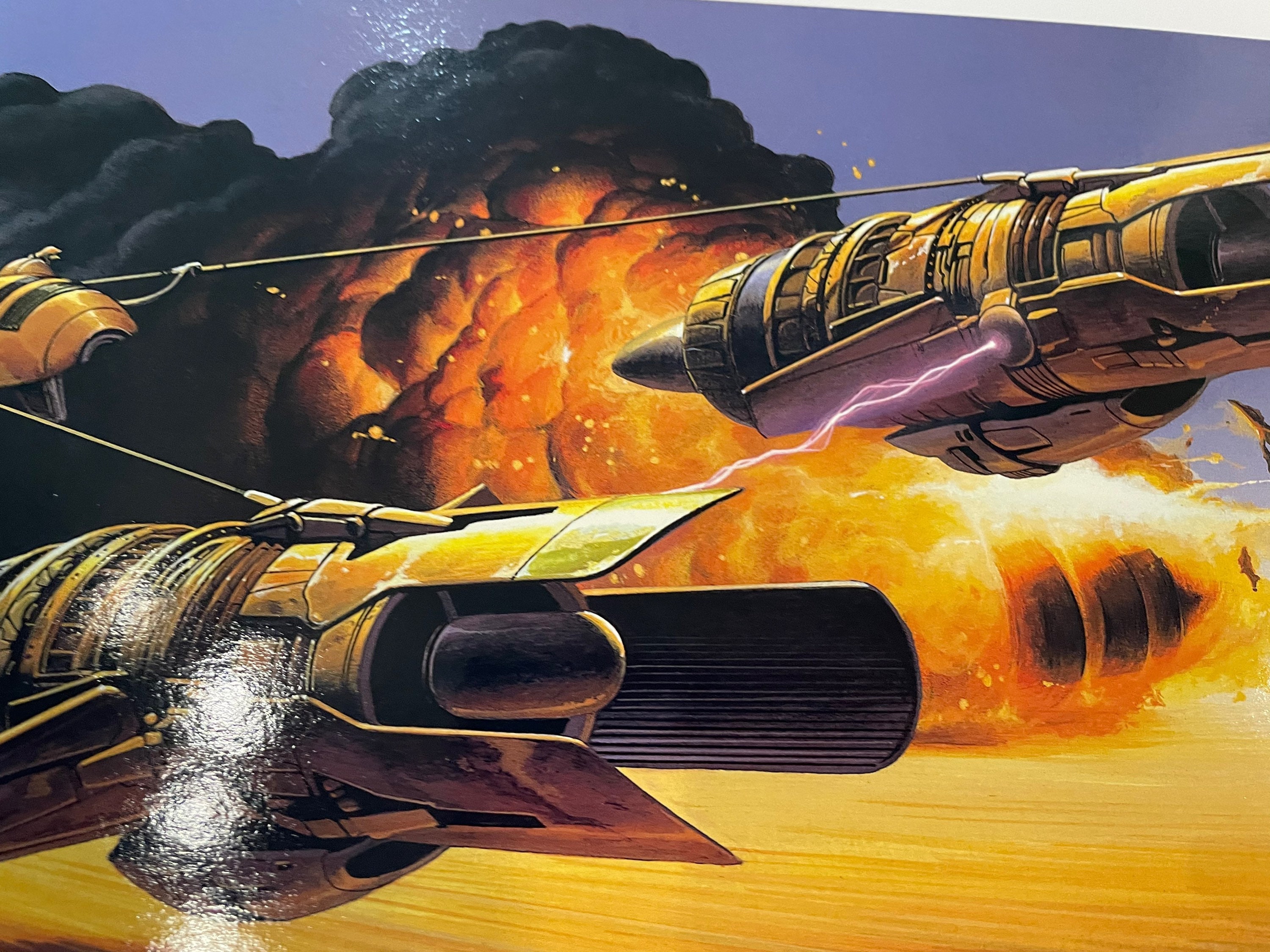 Phantom Menace Vintage PRINT Star Wars Rare 1999 Doug Chiang - Etsy