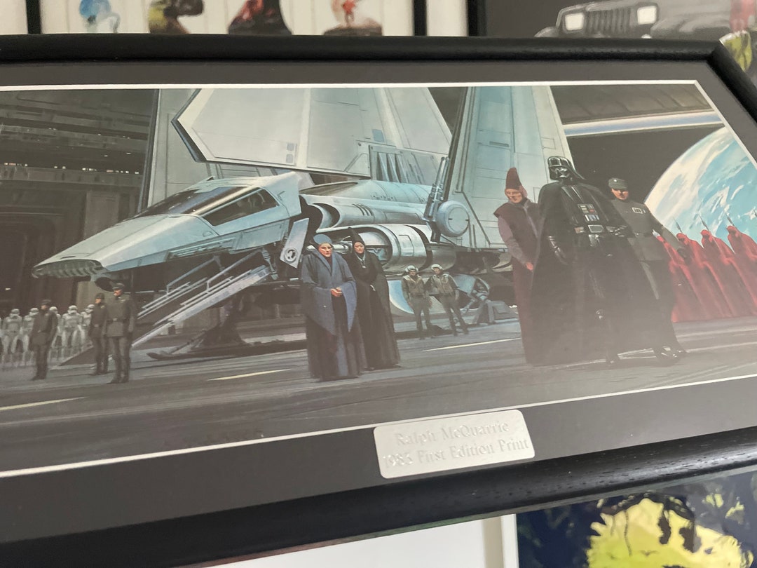 Star Wars First Edition Ralph Mcquarrie Framed Portfolio Vintage Print ...