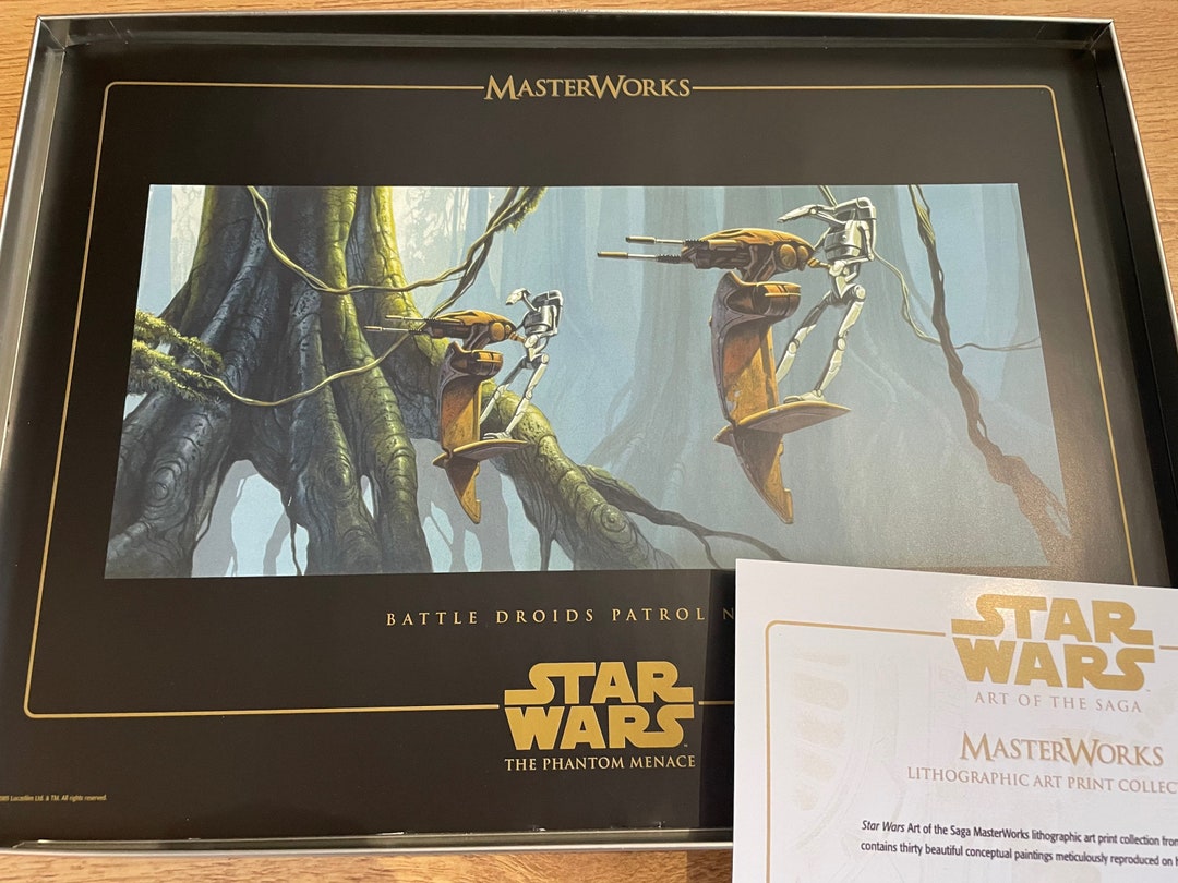 Star Wars Doug Chiang Prequel Concept Art Print Masterworks the Phantom ...