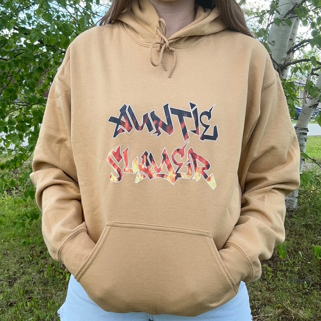 Sweaters Skoden, Auntie Slayer, Uncle Slayer, Woodland Art Loon hoodie ...