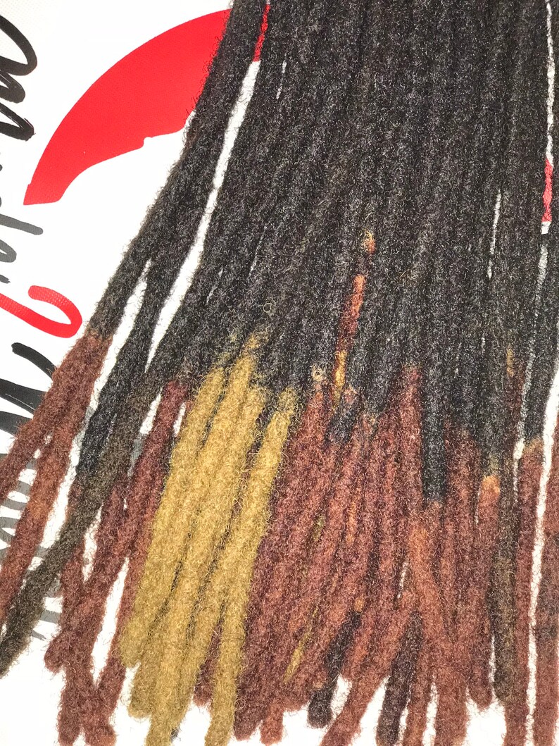 LARGE SIZE Custom Color Loc Extensions 10 Locs per Bundle | Etsy