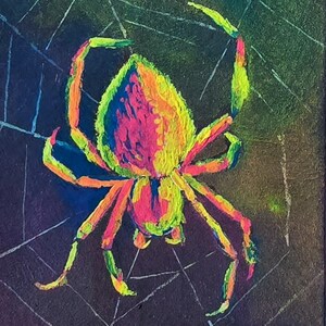 Neon Spider - Etsy