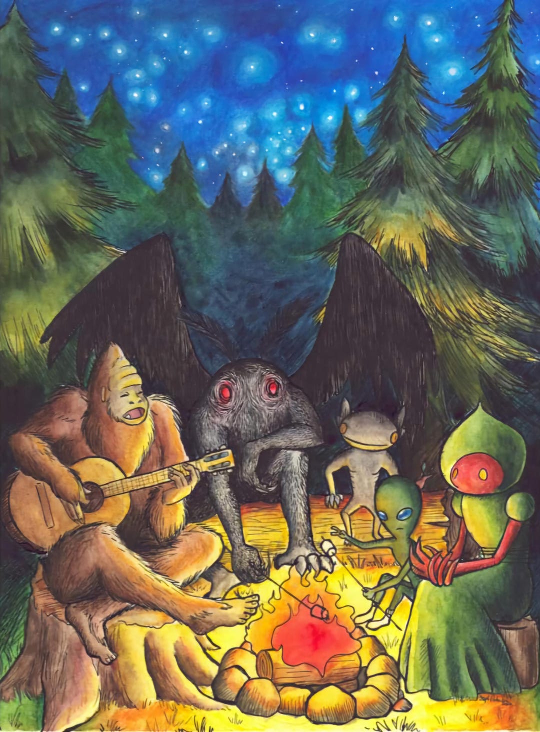 Campfire Cryptids - Etsy