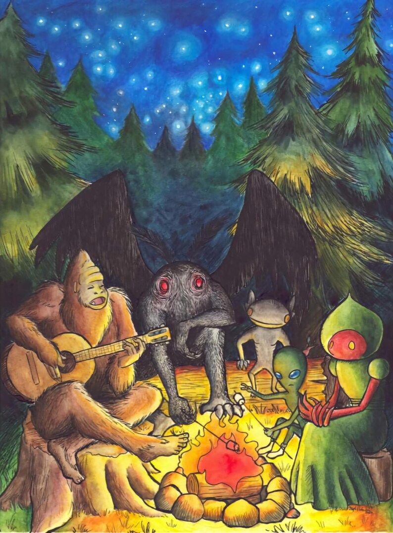 Campfire Cryptids - Etsy