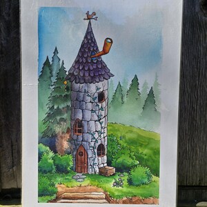 Wizard's Tower Print - Etsy