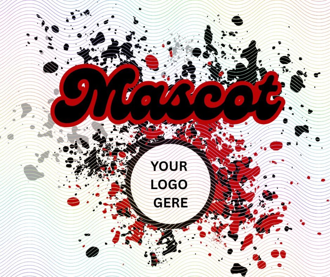 CUSTOM Mascot Paint Splatter PNG, Spirit Wear, Game Day, Team Spirit ...