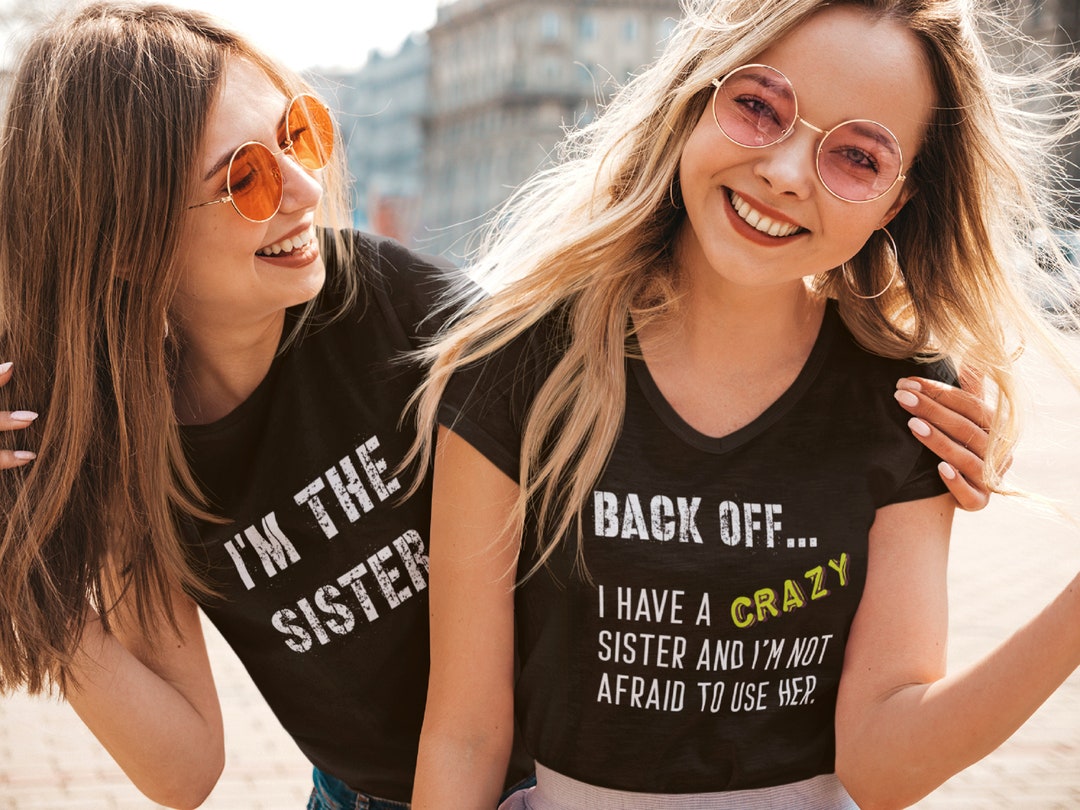 Camisa hermana / Camisetas hermanas a juego / Hermana loca - Etsy España