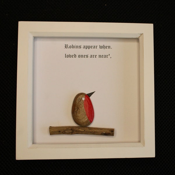 Robin Pebble Art - Etsy UK