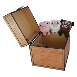 Minecraft Chest Life Size - Etsy