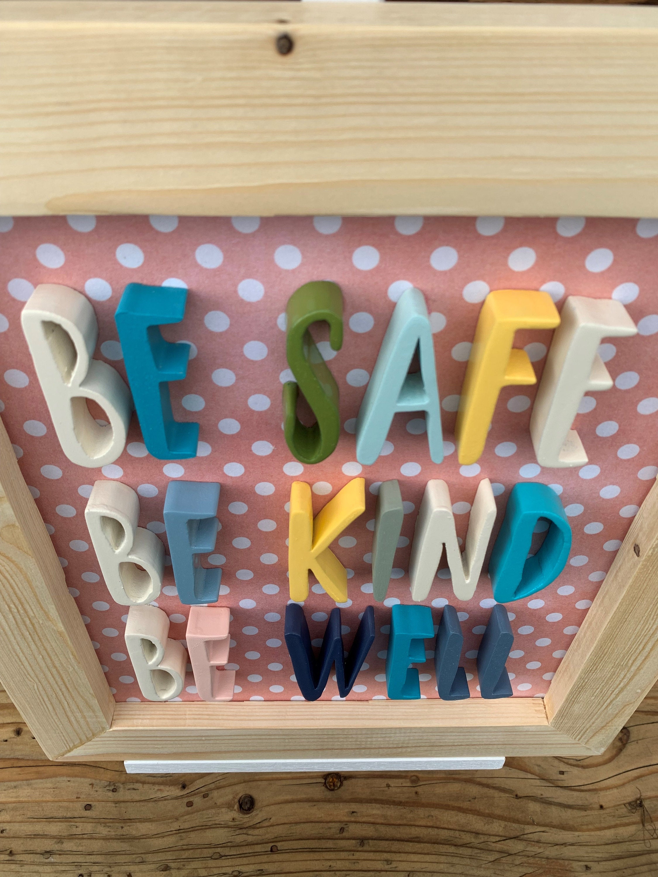 Be Safe, Be Kind, Be Well Sign - Etsy