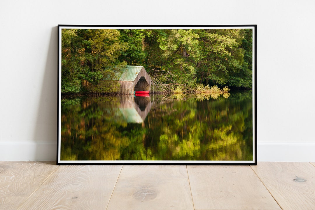Loch Ard Boat House Photo Scottish Loch Print Wall Art - Etsy