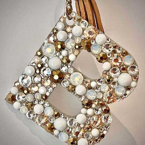 Rhinestone Keychain - Etsy