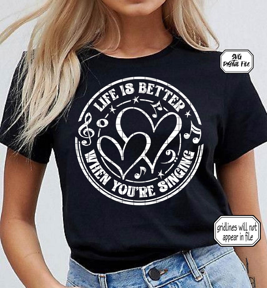 Singing SVG, Choir SVG, Music SVG, Music Gift, Music Notes, Musicals ...