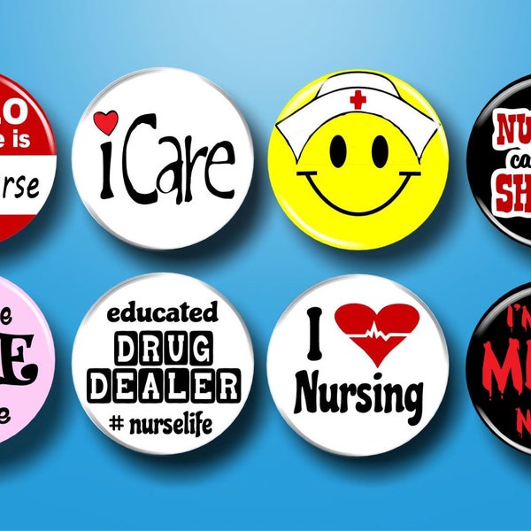 Nurse Buttons - Etsy
