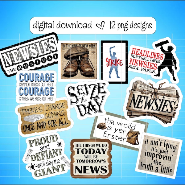 Newsies Svg Musical - Etsy