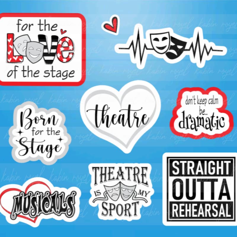 Theatre Stickers - Etsy