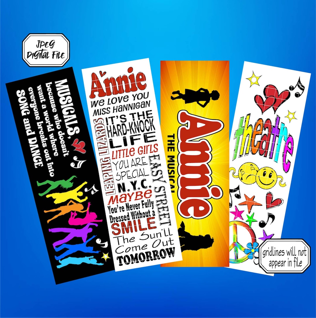 Annie, Gift, Bookmark, Musical, Broadway Bookmark, Broadway Musicals ...