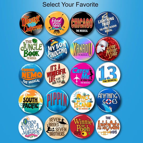 Broadway Musical Pin - Etsy