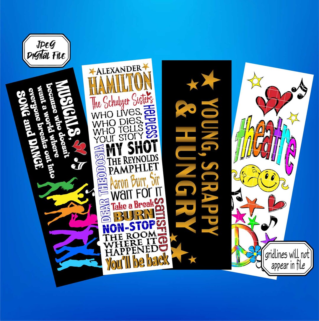 Hamilton, Gift, Bookmark, Musical, Broadway Bookmark, Broadway Musicals ...