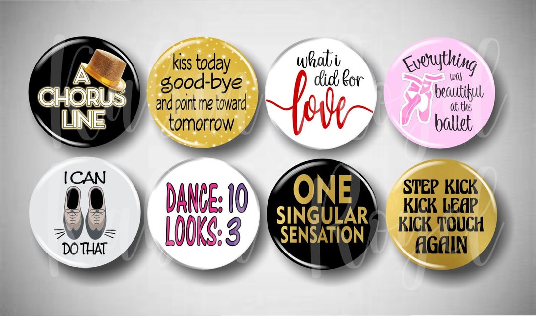 Step Kick // Musical Pins, Buttons, 1.25" Pinbacks, Broadway Gifts ...