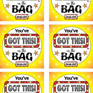 Theatre Treat Tag Bundle / Musical Theater / Theater Gift / Performance ...