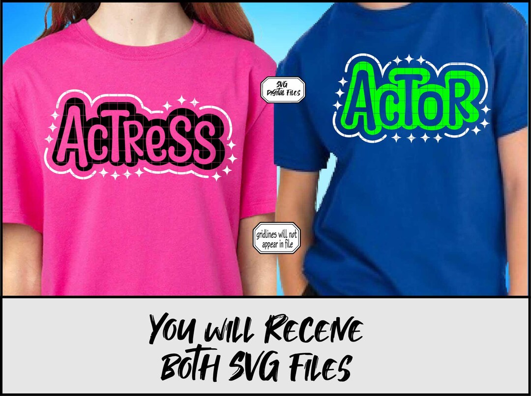 Actor Actress SVG Theatre Kid Shirt Cut File Gift - Etsy