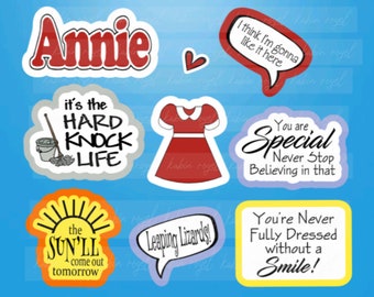 Theatre Stickers, Die Cut Set of 8, Theatre Gifts, Broadway Gifts ...