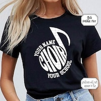 Shape Clipart: Black Word "choir" and Silhouettes With Treble Clef and ...
