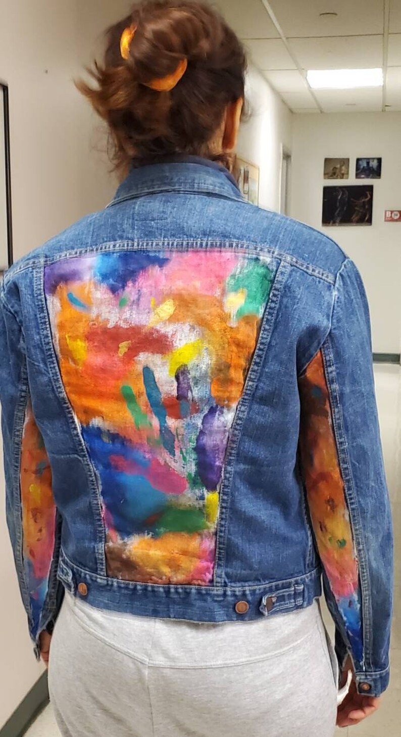 Hand Painted Repurposed Jean Jacket - Etsy