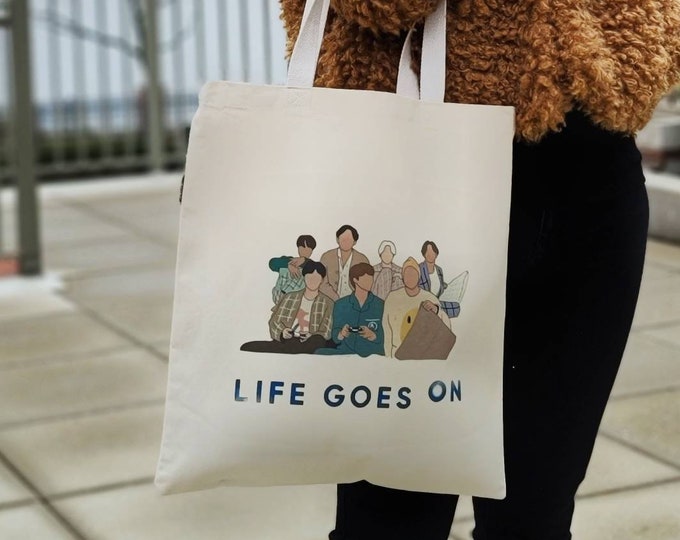 BTS Tote Bag BTS Army Tote Bag K-pop Jin Suga J-hope RM - Etsy