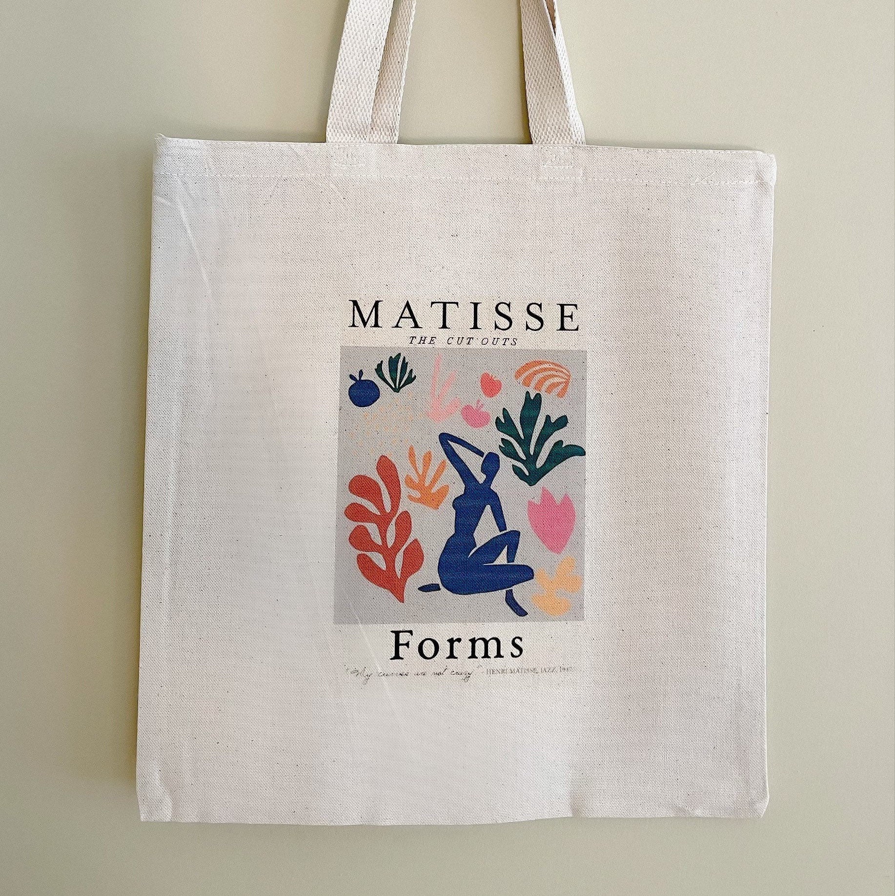 Henri Matisse Cut Out Form Tote Bag Cotton Tote Bag Organic | Etsy