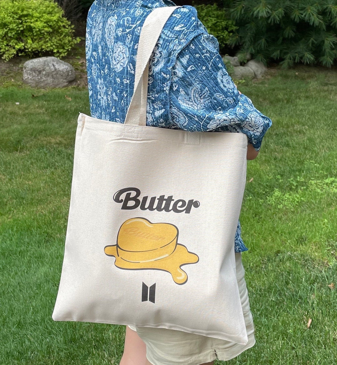 BTS Butter Tote Bag, BTS Army Tote Bag, K-pop, Jin, Suga, J-hope, RM ...