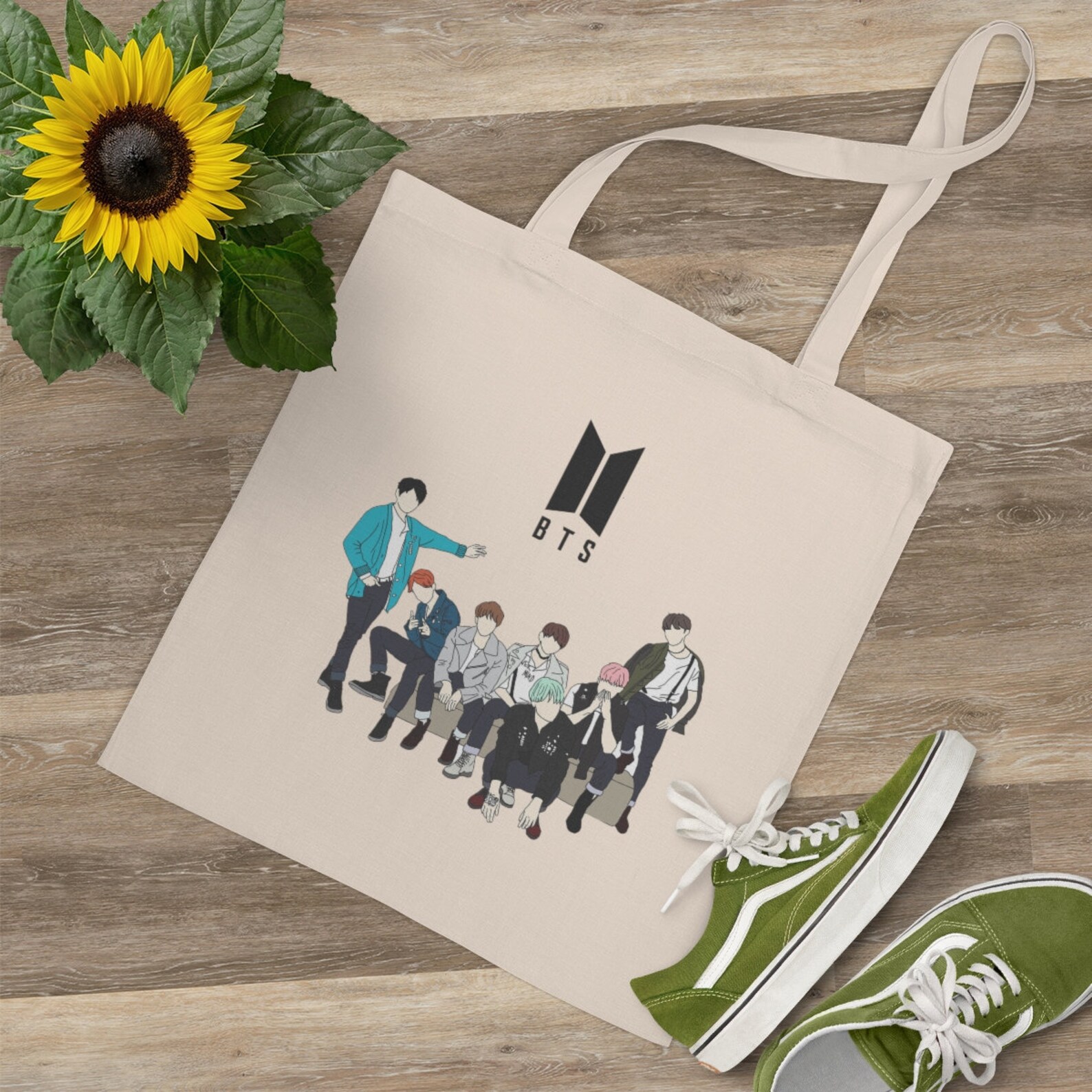 BTS Tote Bag BTS Army Tote Bag K-pop Jin Suga J-hope RM - Etsy