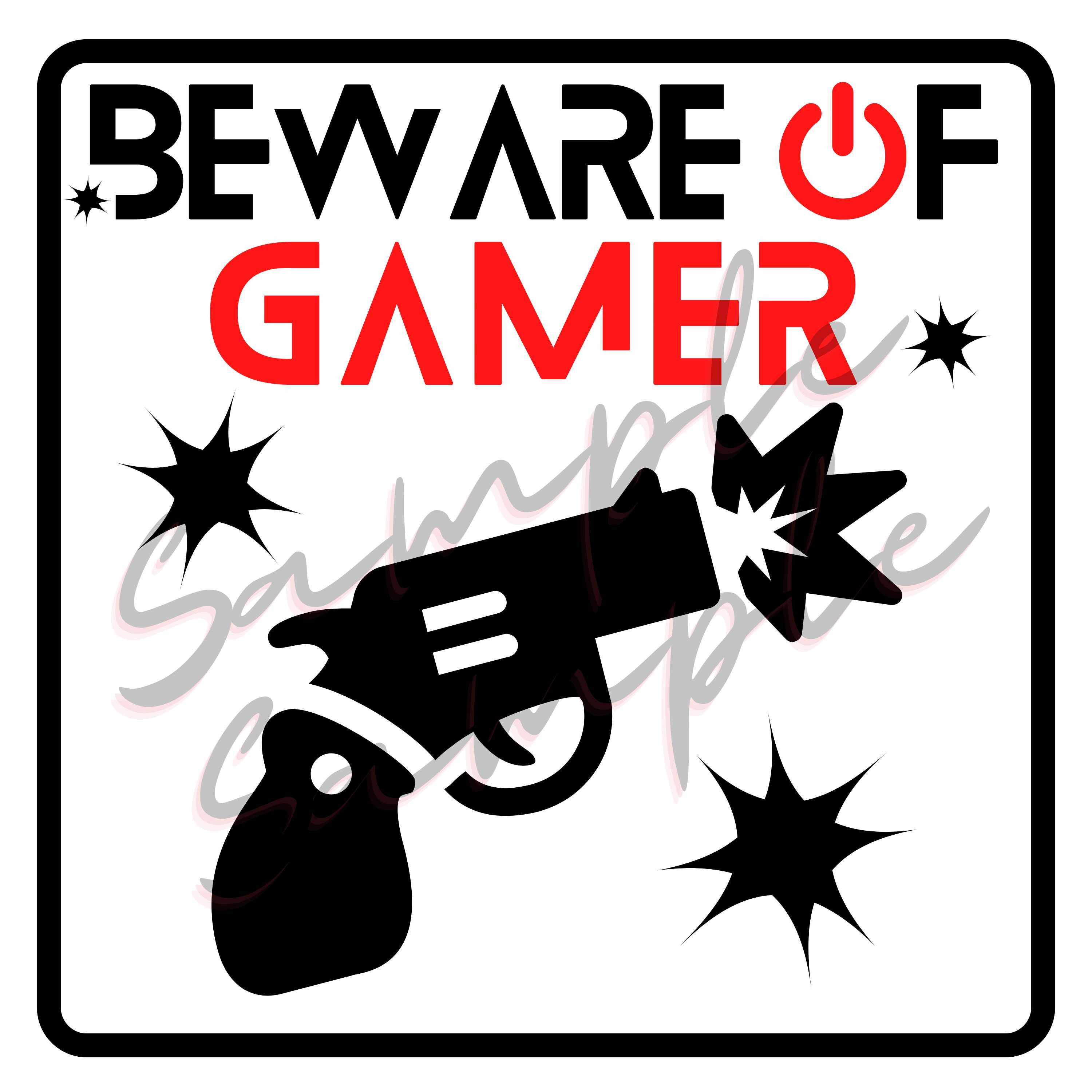 Beware of Gamer, Revolver Weapons, Svg Png Dxf PDF, Video Game Theme ...