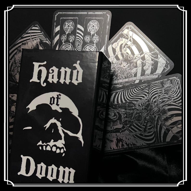 Limited Edition Foil Hand of Doom Tarot Deck Heavy Doom Metal Oracle ...