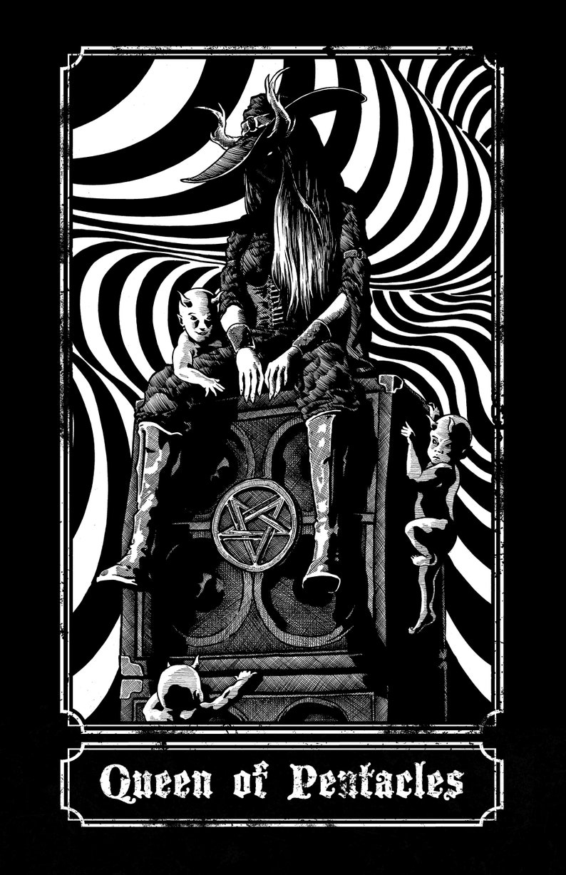 The Hand of Doom Tarot Deck Oracle Lovecraft Heavy Metal Stoner Rock N ...