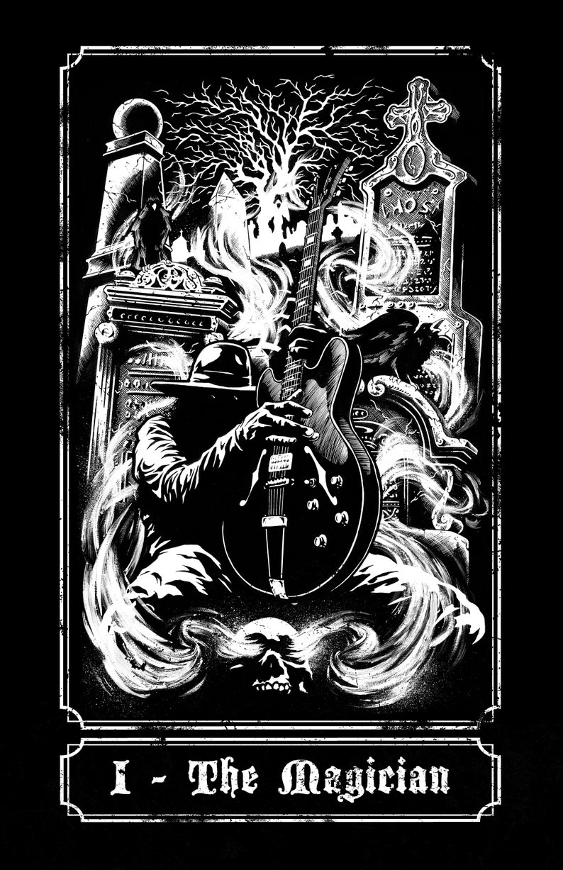 The Hand of Doom Tarot Deck Oracle Lovecraft Heavy Metal Stoner Rock N ...