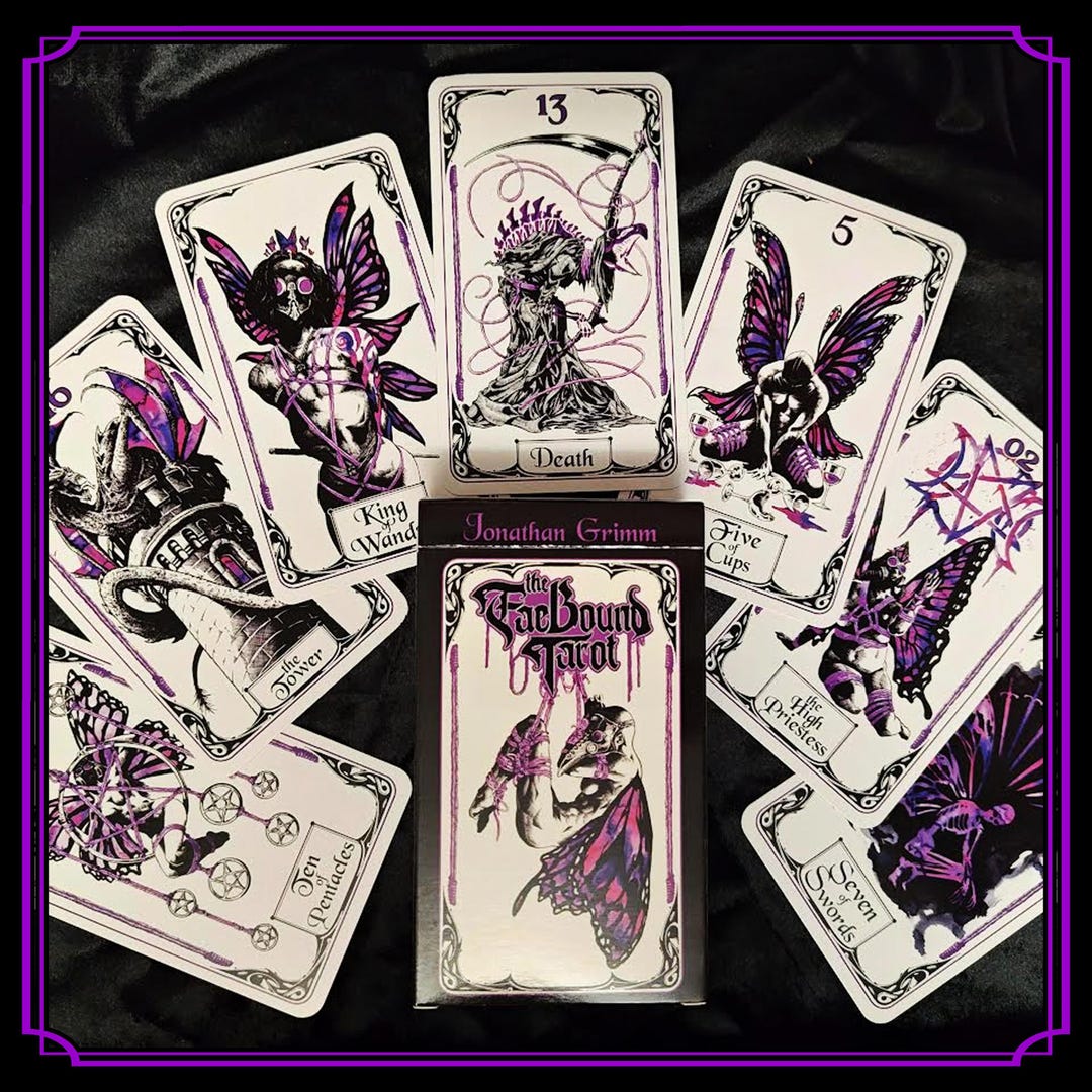 The Faebound Tarot Deck Fairy Dragon Dark Fae Shibari Kinbaku Oracle ...