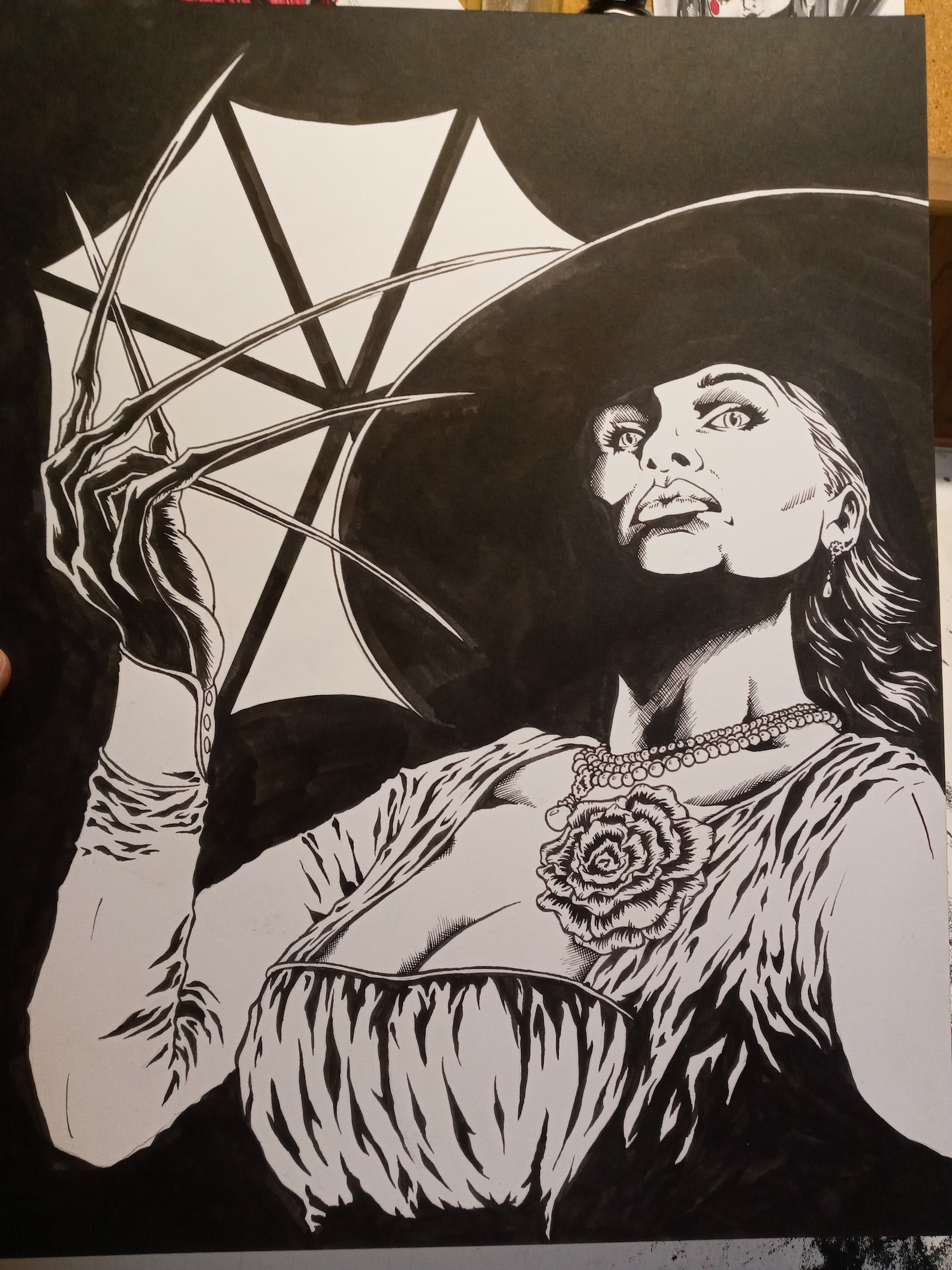 Lady Dimitrescu Original Comic Style Art Portrait Resident Evil Village ...