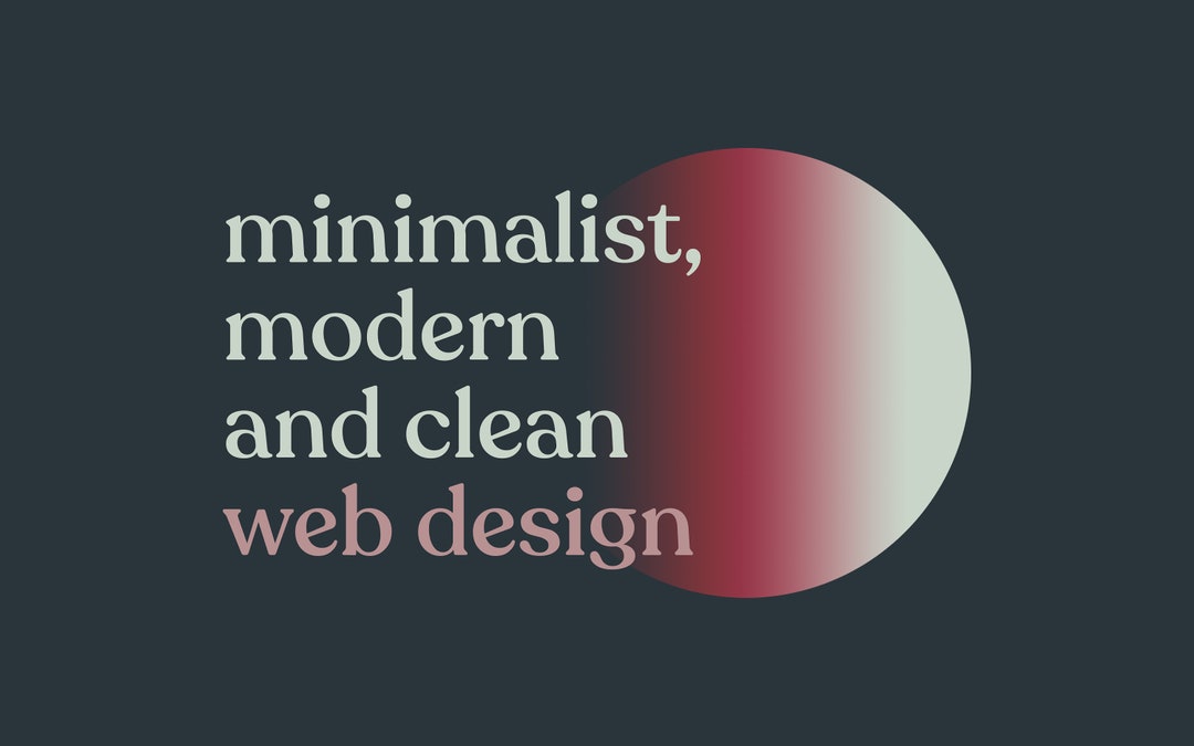 Custom Website Design Minimalist Clean Modern Designed - Etsy