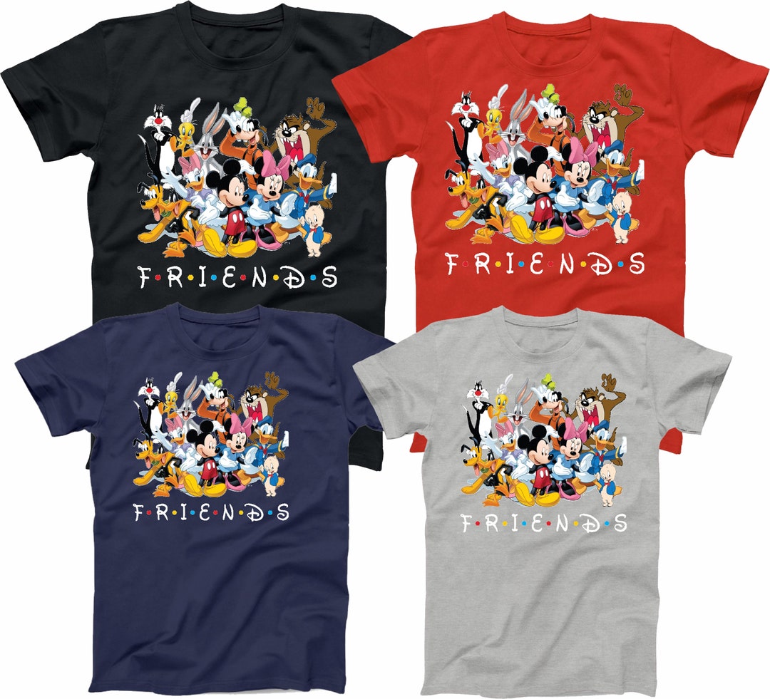 Disney Friends Vacation T-shirt, All Characters Squad Tee - Etsy